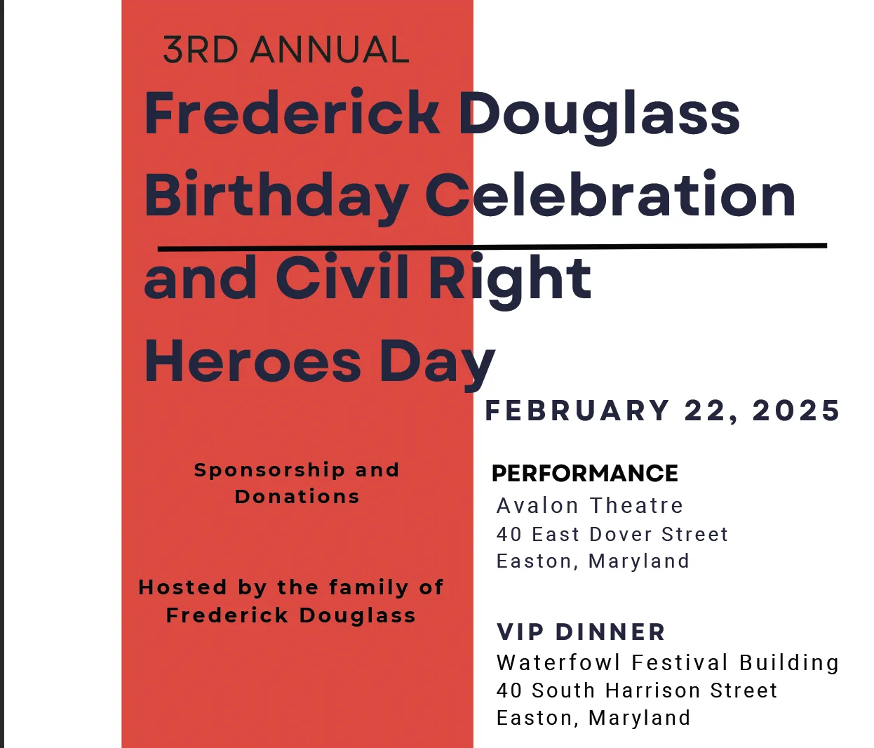 Frederick Douglass Birthday Celebration and Civil Right Heroes Day - FD ...